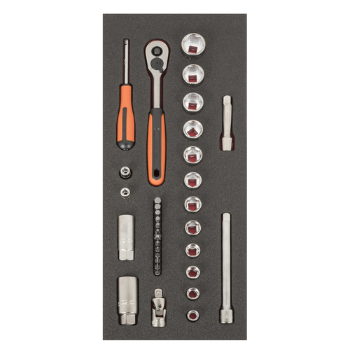 Bahco Hylsysarja 3/8'' S-Sarja tuumakoot - Protools Oy